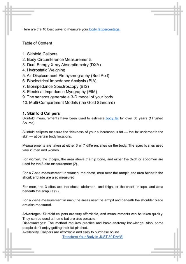 The 10 Best Ways to Measure Your Body Fat Percentage.pdf