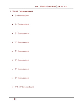 The 10 Commandments Handout | DOCX