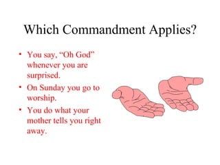 The 10 commandments | PPT | Christianity | Religion & Spirituality