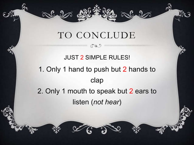The 10 commandments of a SUCCESSFUL RELATIONSHIP | PPT