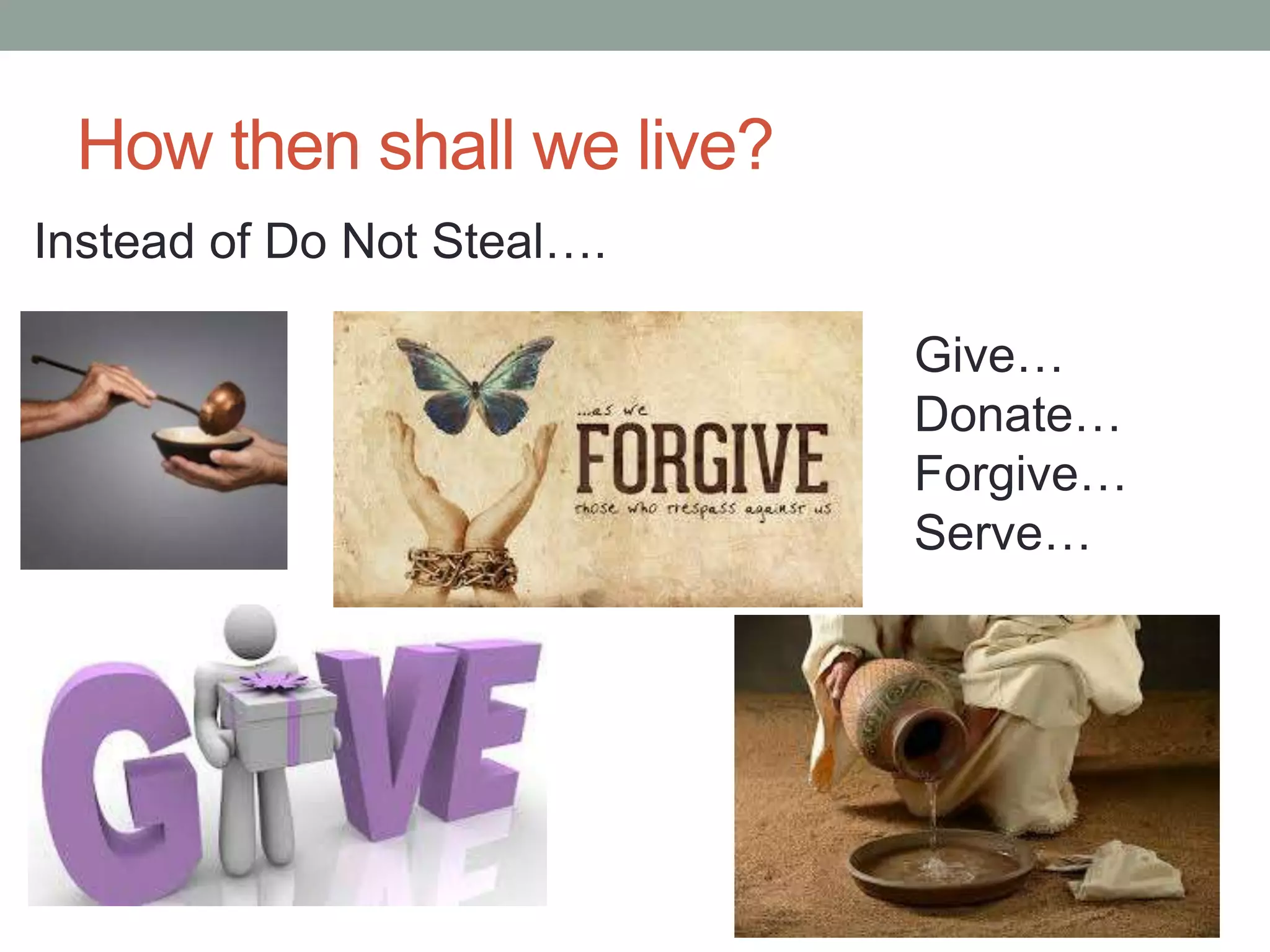 The 10 commandments, 2nd table, love others 100618 | PPT