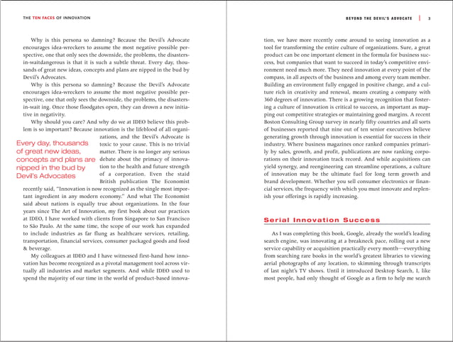 The 10 Faces Of Innovation Ideo | PPT