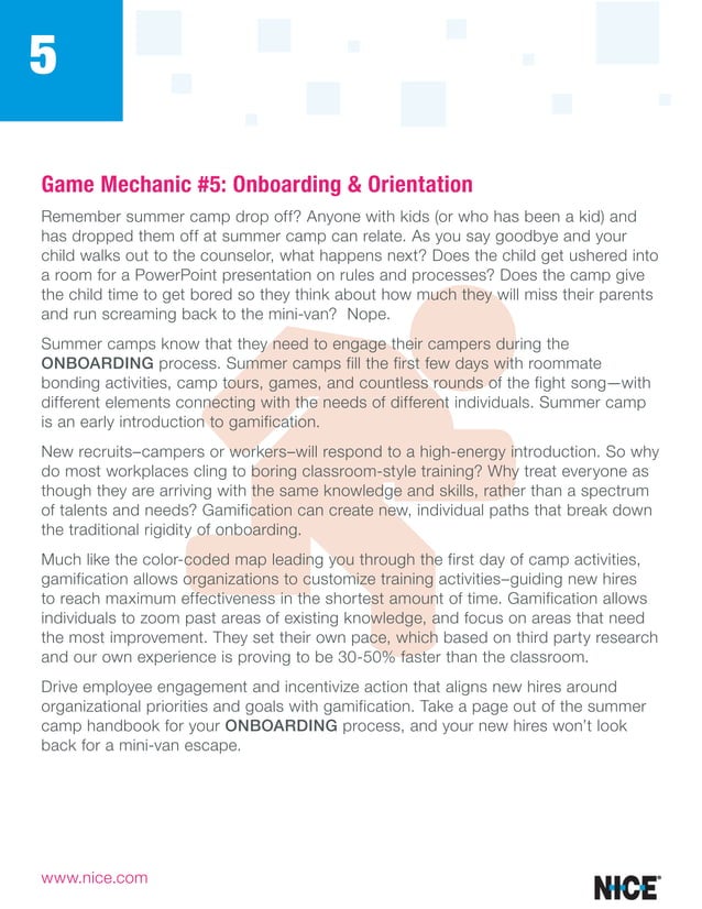 The 10 Gamification Mechanics To Engage Your Employees and Transform Your Organization | PDF