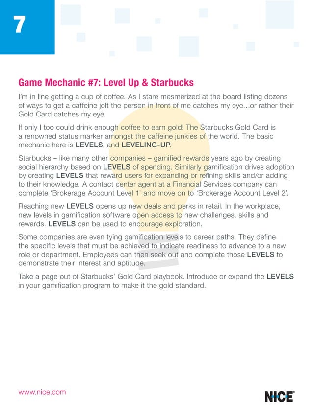 The 10 Gamification Mechanics To Engage Your Employees and Transform Your Organization | PDF