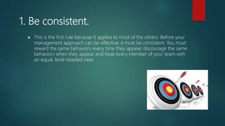 The 10 golden rules of effective management | PPTX