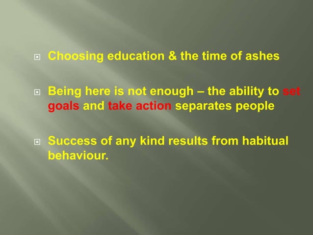 The 10 Habits Of Highly Effective Students Unpersonal | PPTX