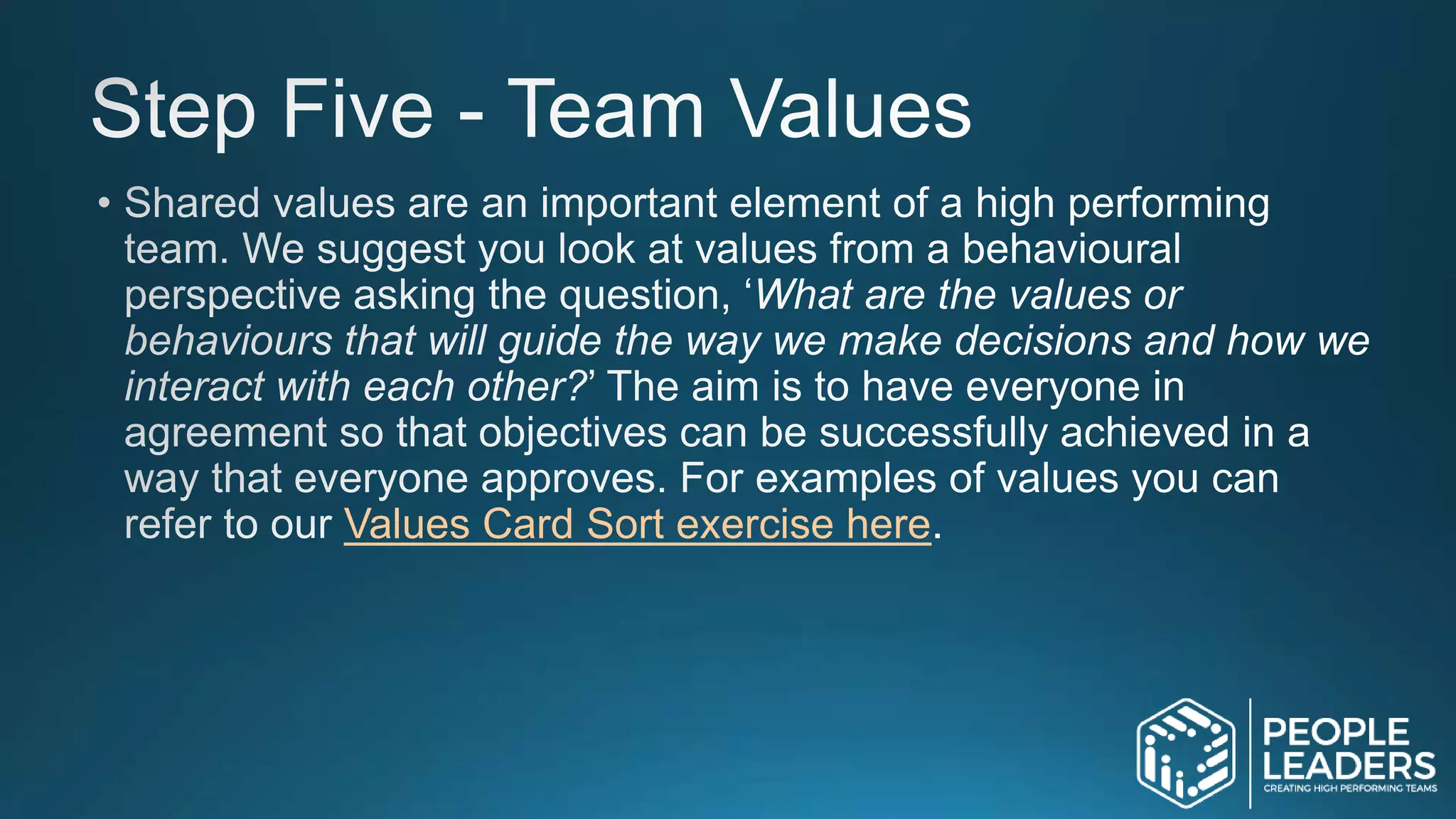 The 10 Key Steps of Team-Based Planning | PPTX