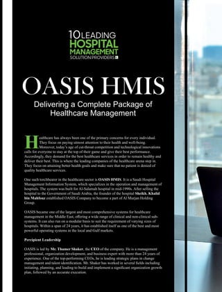 The 10 Leading Hospital Management Solution | Insights Care | PDF