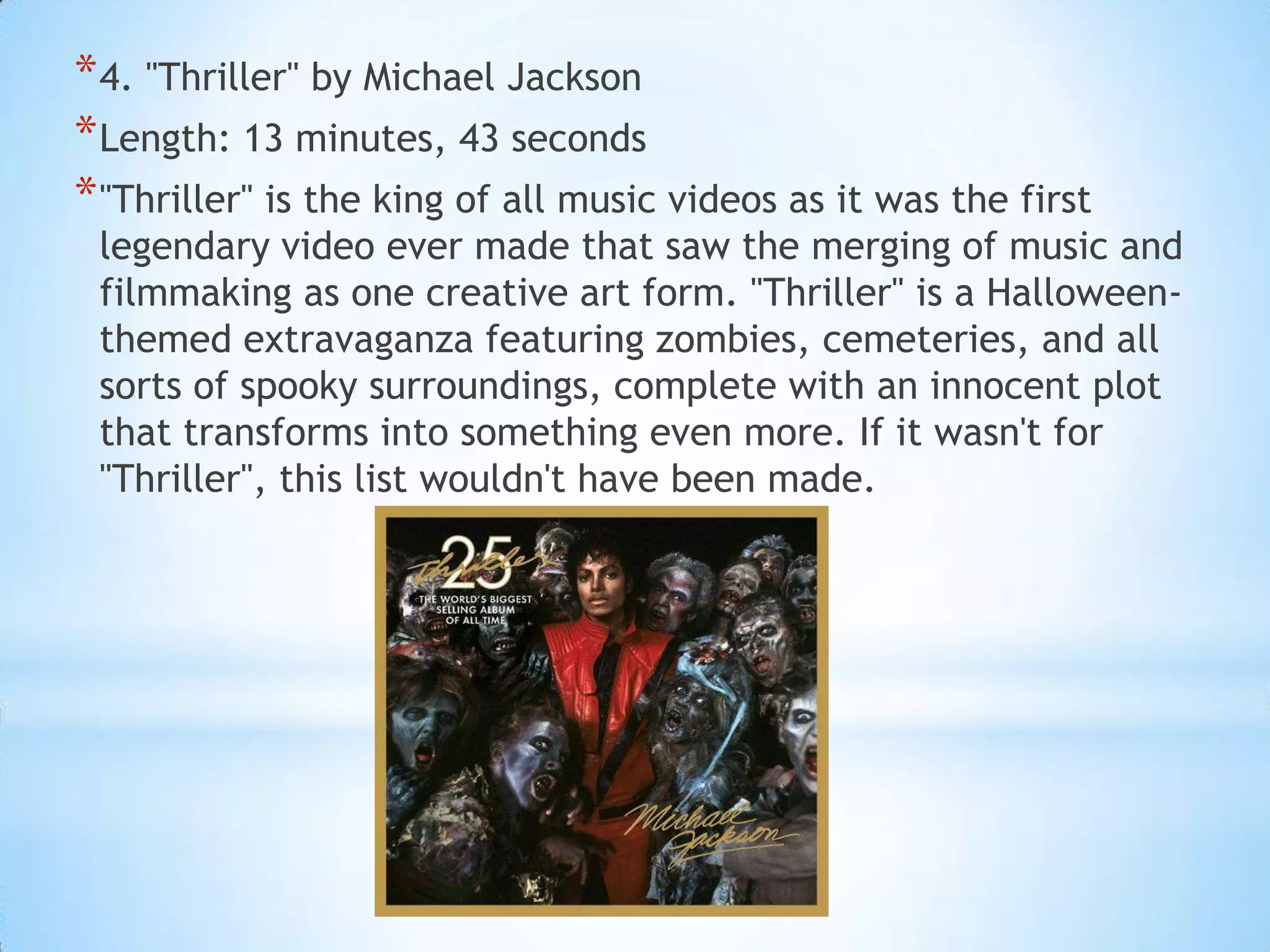 The 10 longest music videos ever made | PPTX