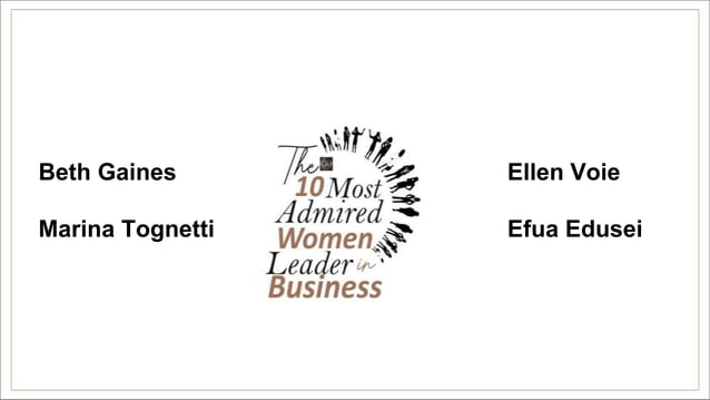 The 10 Most Admired Women Leaders in Business.pptx