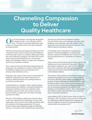 The10 most eminent women leaders in healthcare 2021 | PDF
