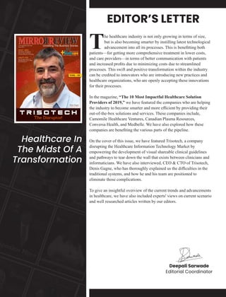 The 10 most impactful healthcare solution providers of 2019 | PDF