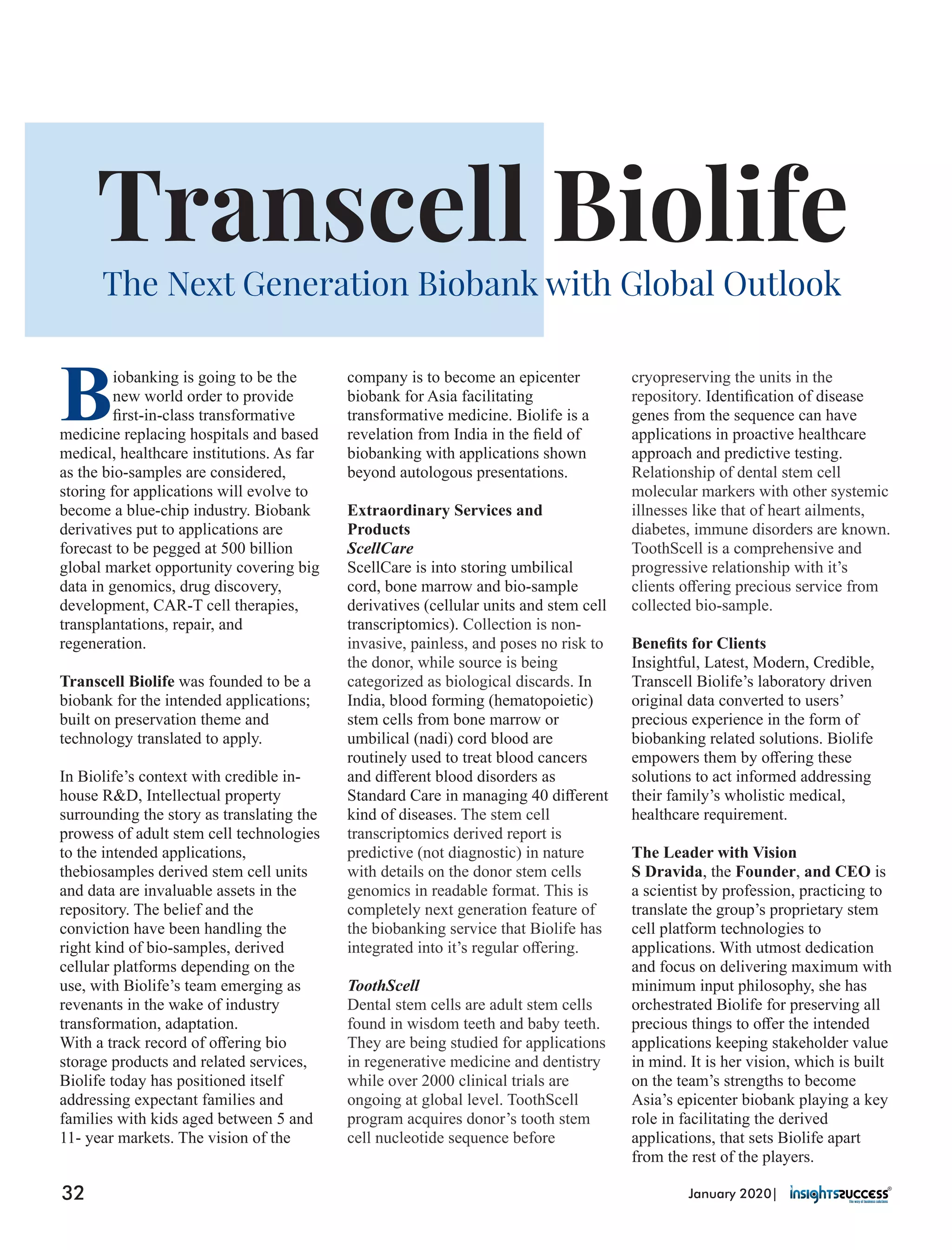 The 10 most innovative bio tech solution providers | PDF