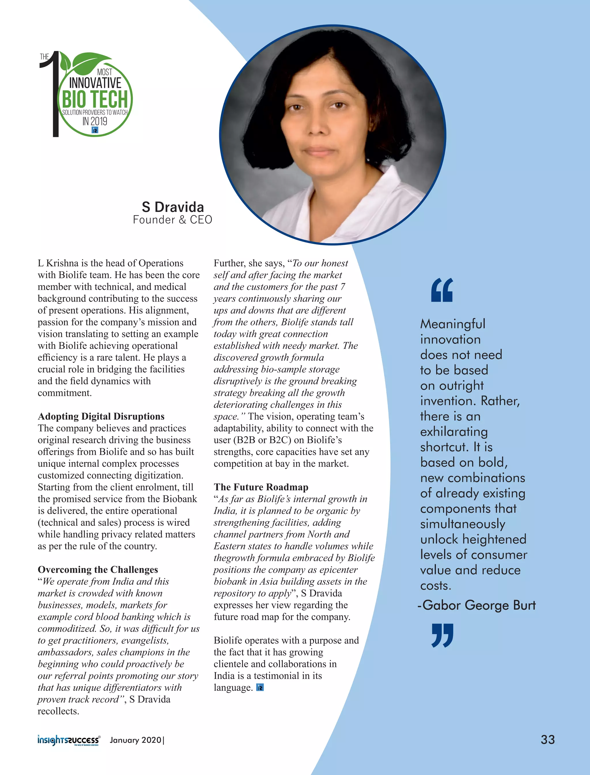 The 10 most innovative bio tech solution providers | PDF