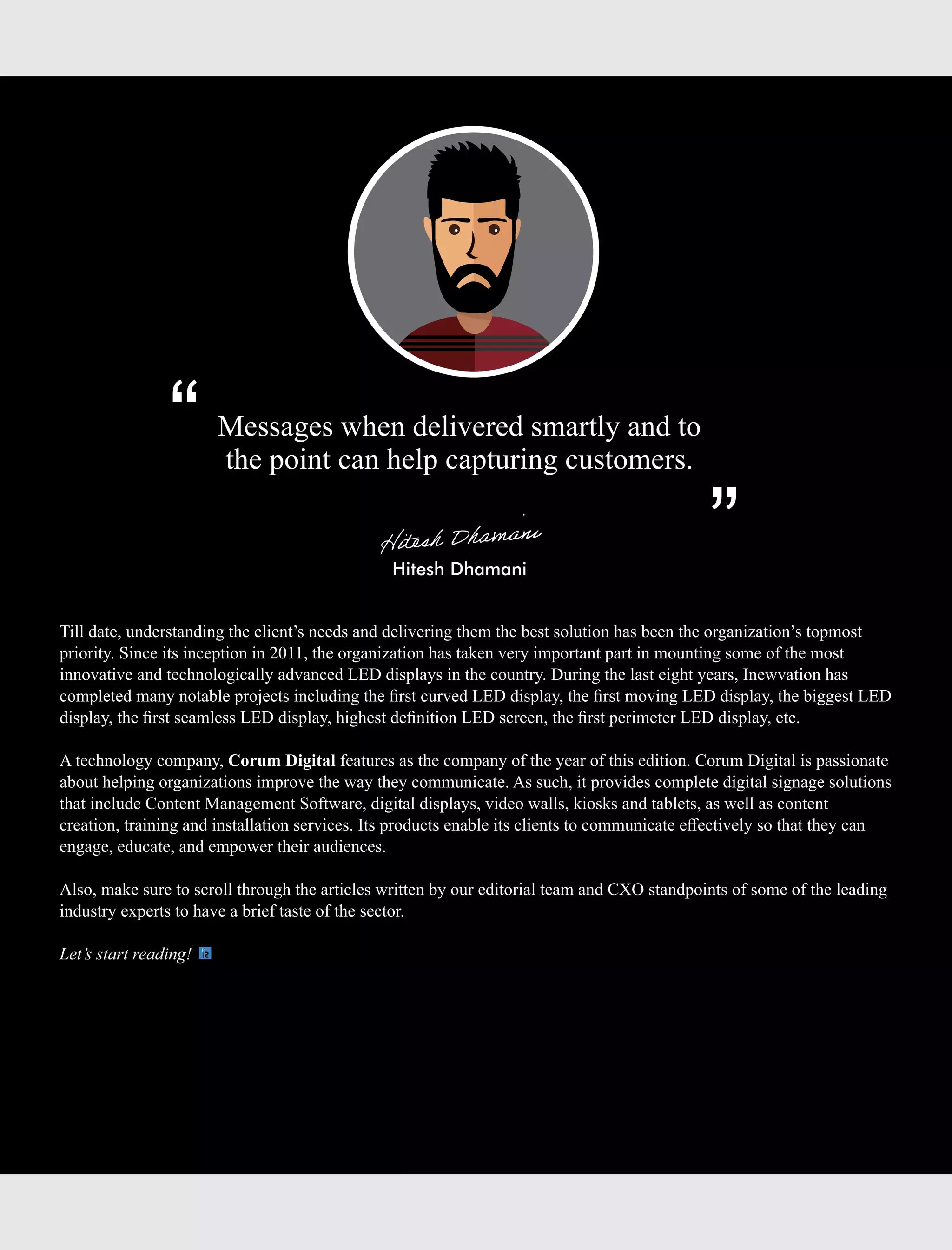 The 10 most innovative digital signage solution providers, 2019 | PDF ...