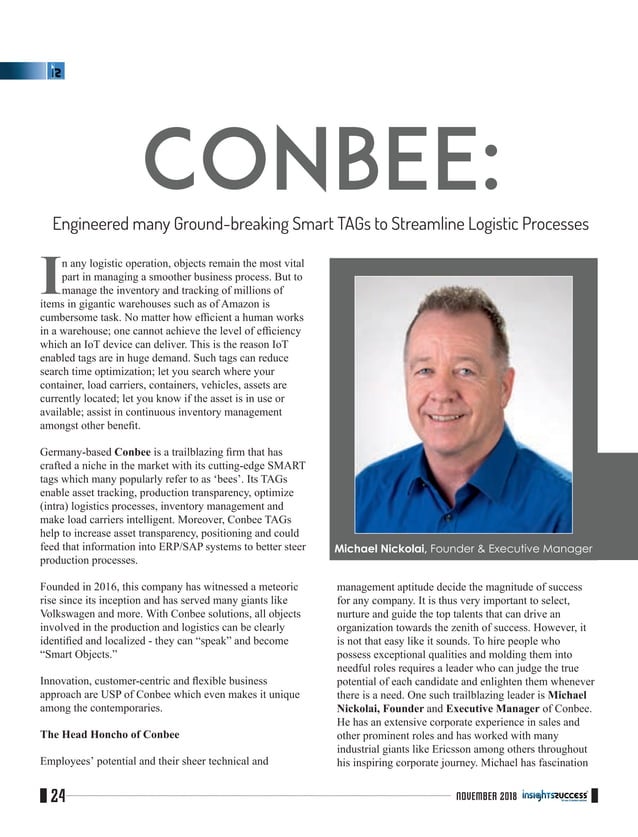 The 10 most innovative embedded system solution providers 2018 | PDF