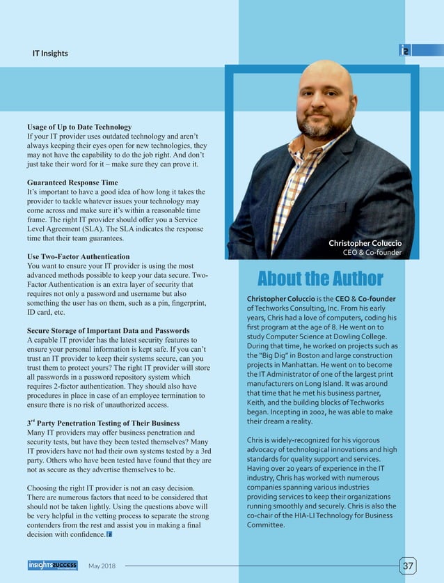 The 10 most innovative it infrastructure solution providers 2018 | PDF