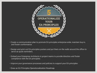 The 10 Principles of Enterprise Architecture | PPTX