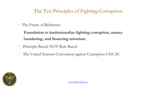 The Ten Principles of Fighting Corruption: Institutionalizing Integrity ...