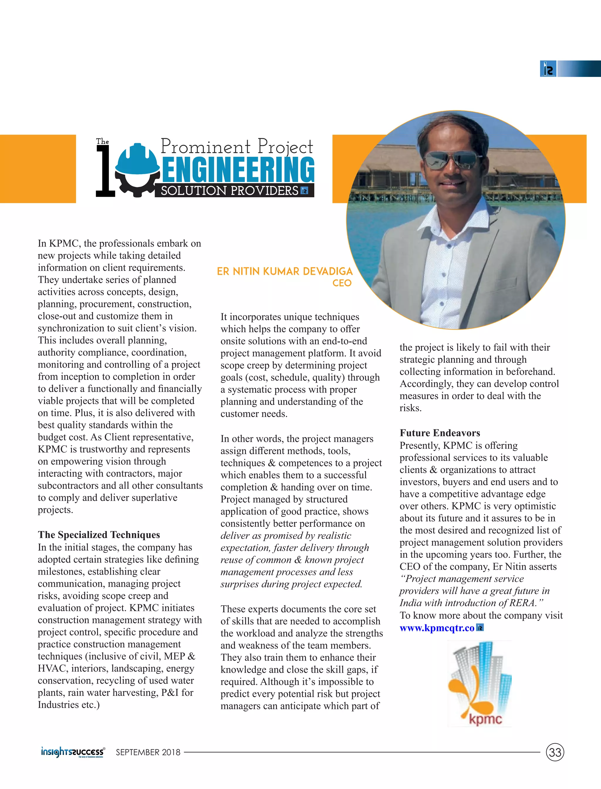 The 10 Prominent Project Engineering Solution Providers | PDF