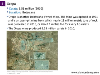 The 10 Richest Diamond Mines In The World | PPT