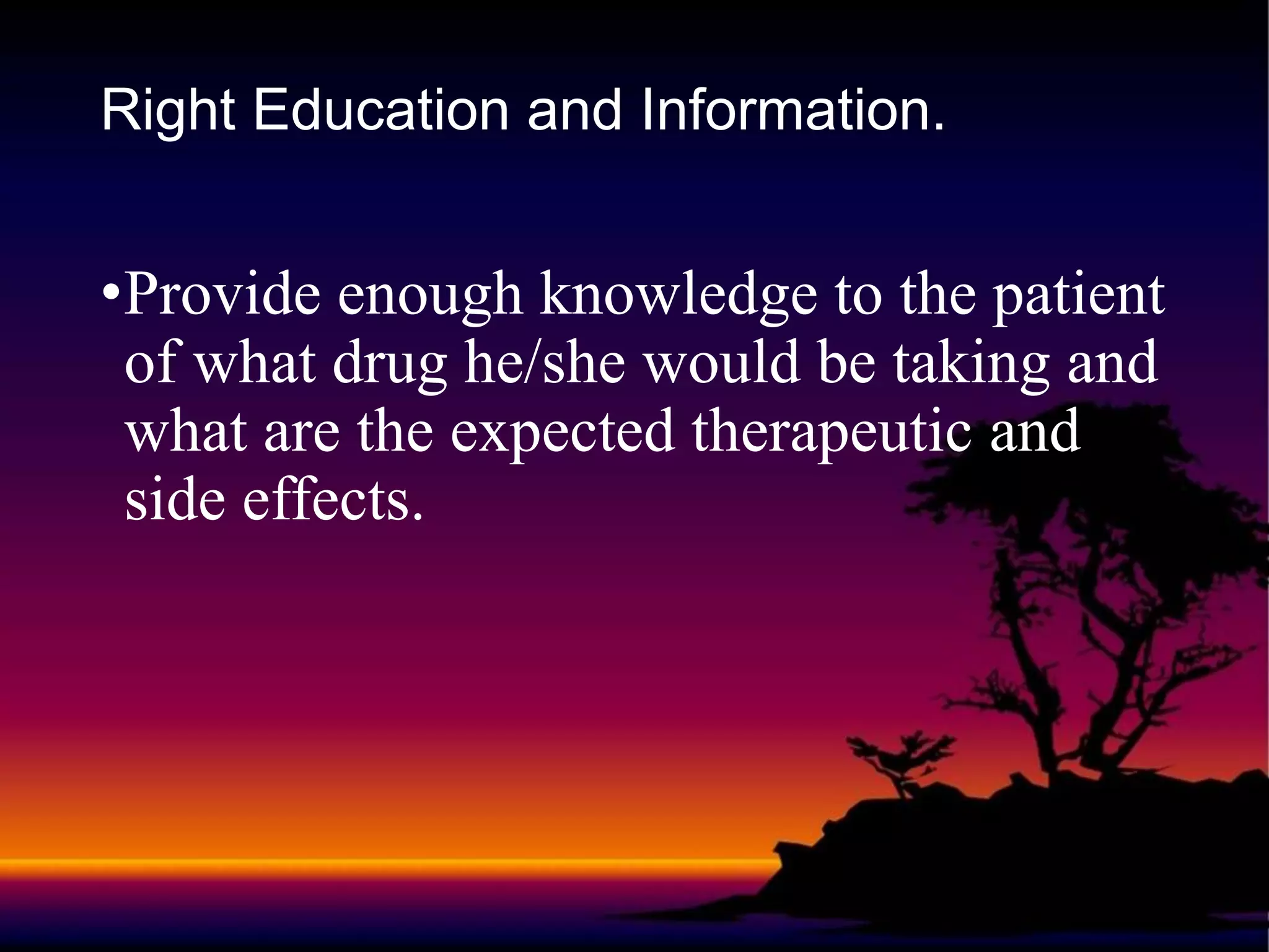 The 10 rights of drug administration | PPTX