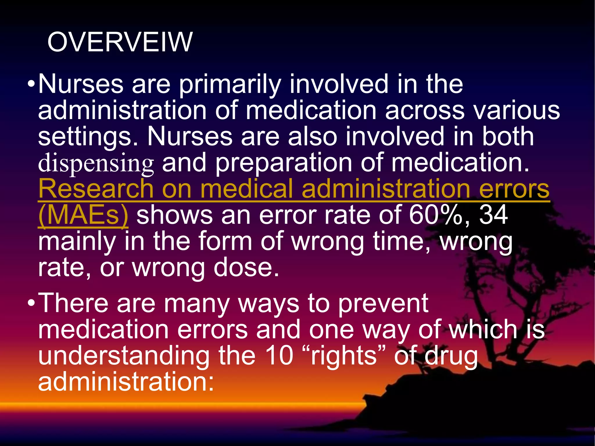 The 10 rights of drug administration | PPTX