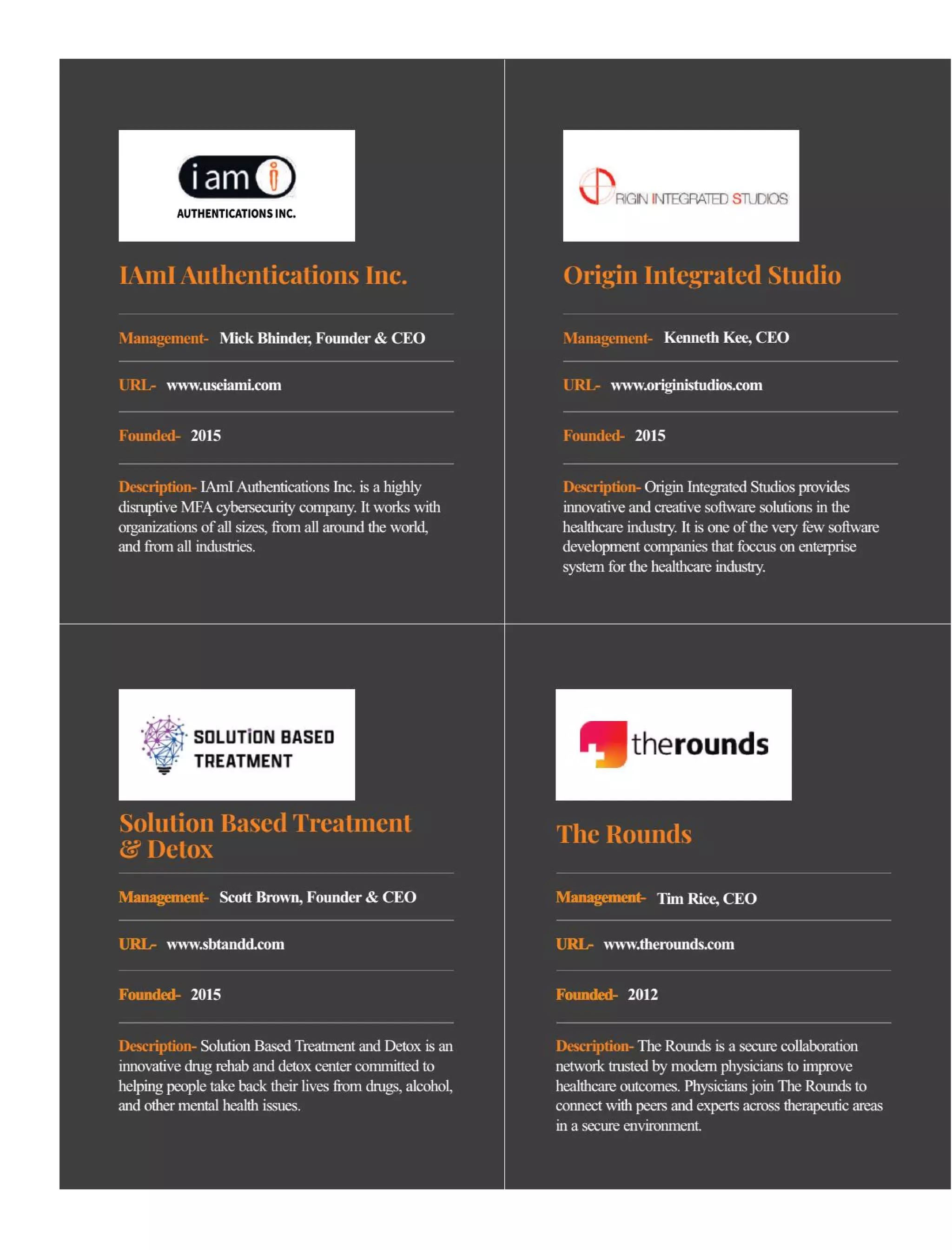The 10 robust healthcare leaders 2021 | PDF