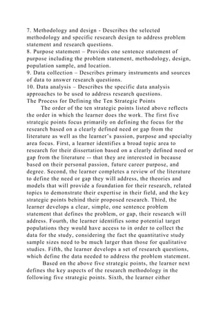The 10 Strategic Points for the Prospectus, Proposal, and Disserta.docx