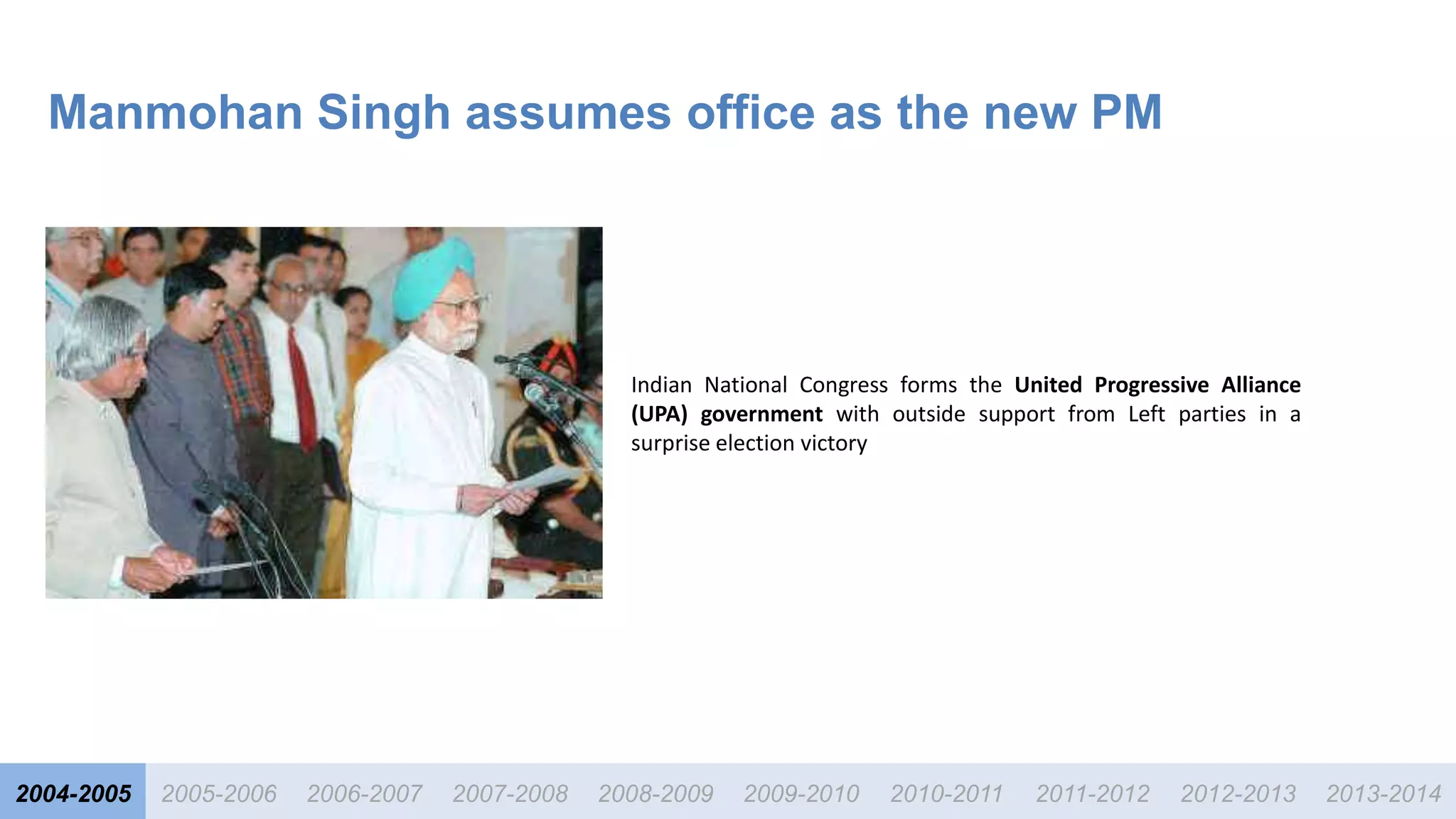 The 10 years of UPA government (India) (2004 2014) | PPTX