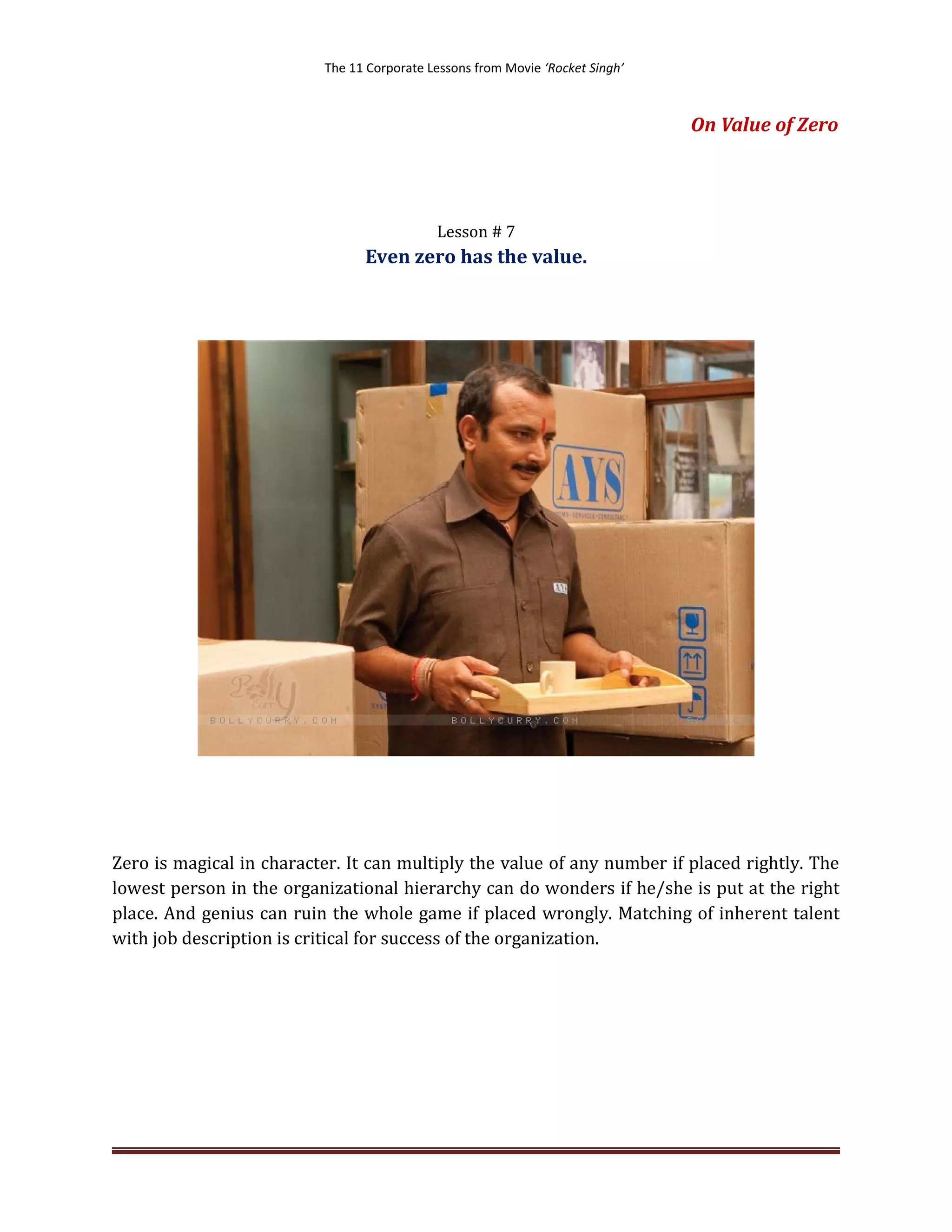 The 11 Corporate Lessons From Movie Rocket Singh By Ashraf Chaudhry | PDF