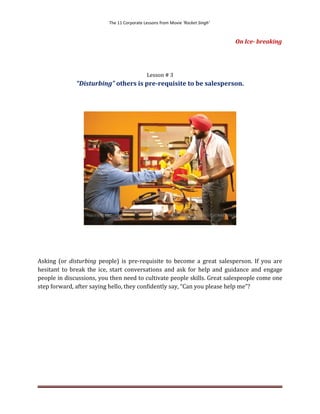 The 11 Corporate Lessons From Movie Rocket Singh By Ashraf Chaudhry | PDF