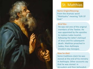 The 12 Apostles of Jesus Christ | PPTX