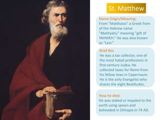 The 12 Apostles of Jesus Christ | PPTX