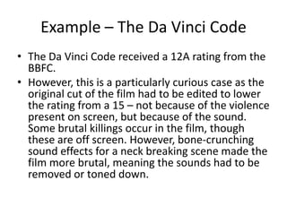 The 12 a rating | PPTX