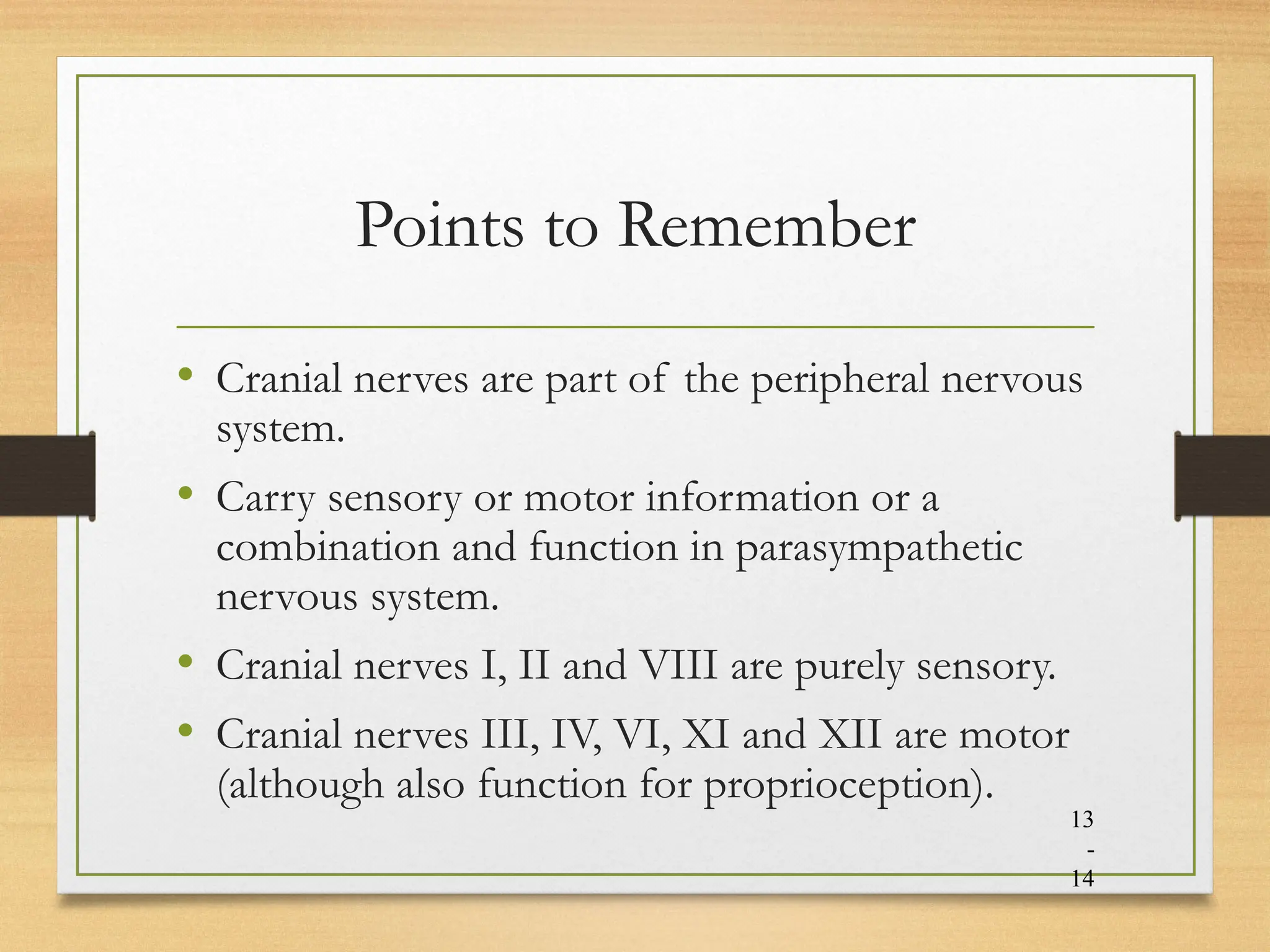 The 12 cranial nerves in the human brain | PPTX