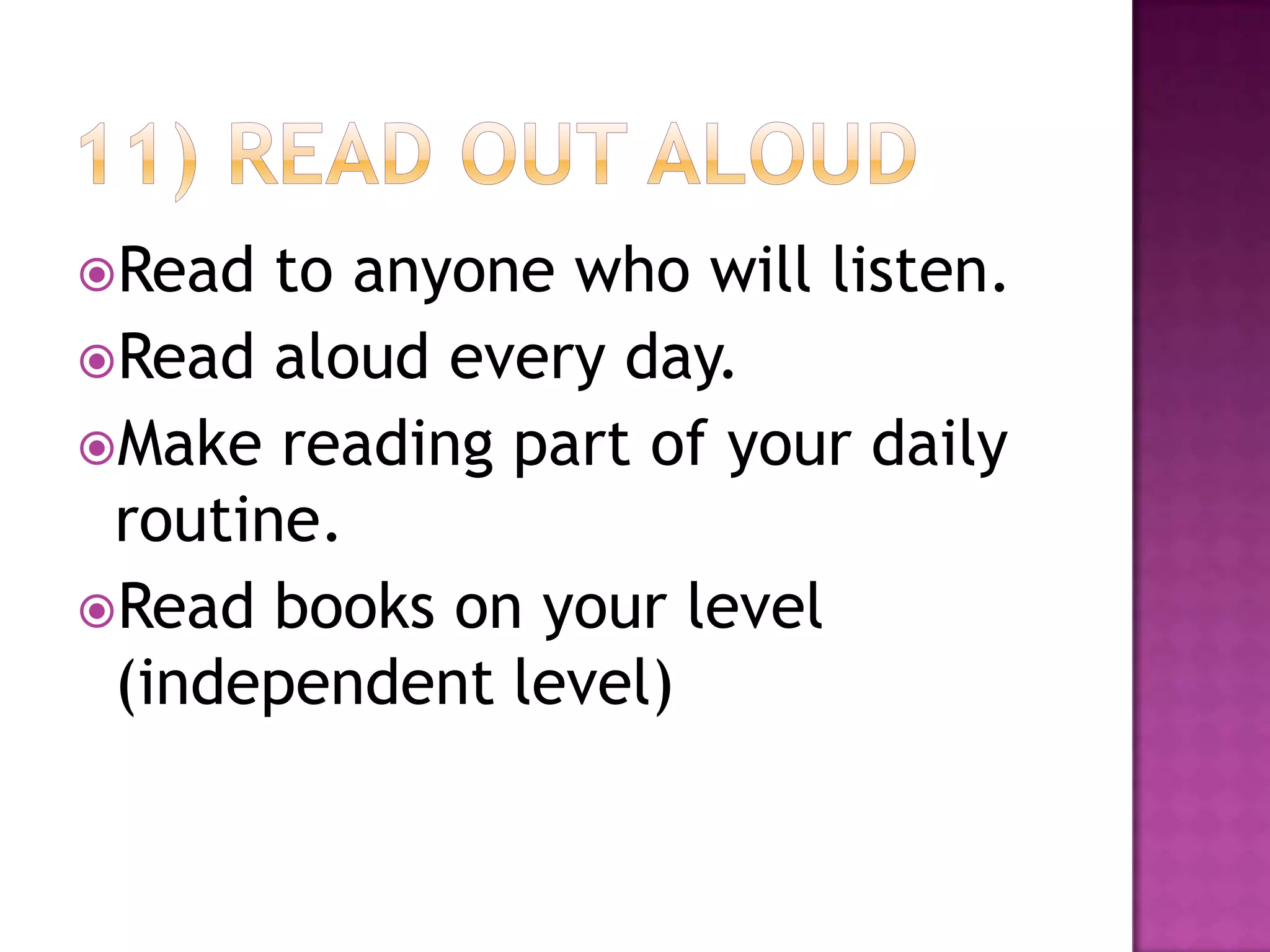 The 12 golden rules for assisting children with dyslexia | PPTX