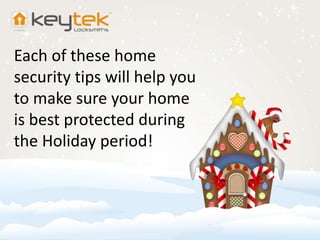 The 12 Home Security Tips of Christmas | PPTX