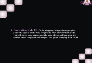 The 12 innovation rules for 2012 | PPT