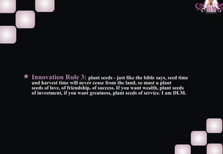 The 12 innovation rules for 2012 | PPT