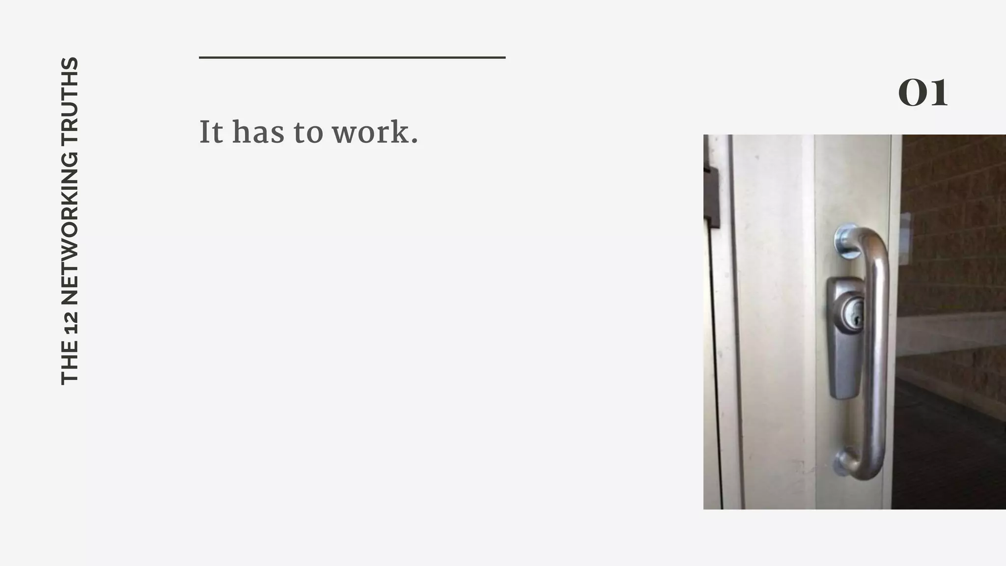 The 12 networking truths | PPT