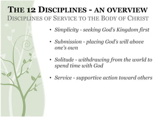 The 12 Spiritual Disciplines | PDF
