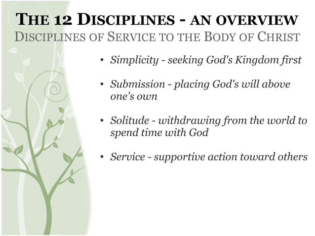 The 12 Spiritual Disciplines | PDF | Spirituality | Religion & Spirituality