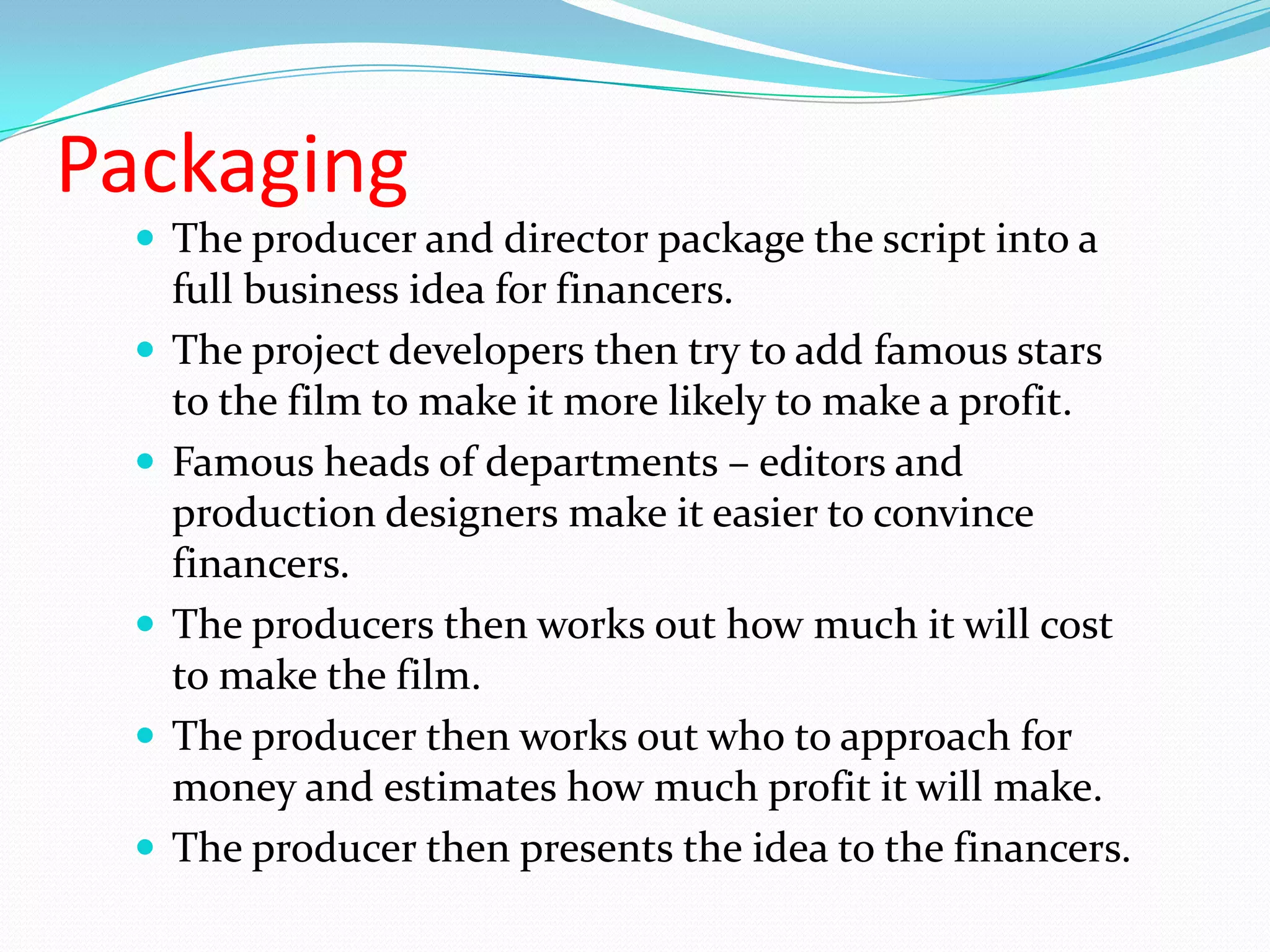 The 12 steps of film making | PPTX