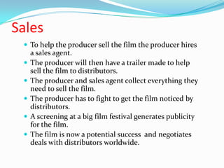 The 12 steps of film making | PPTX