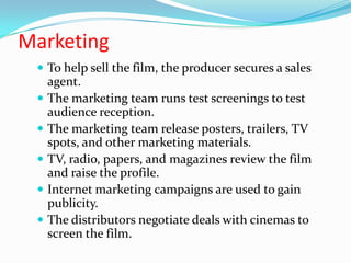 The 12 steps of film making | PPTX