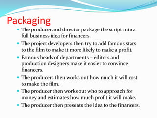 The 12 steps of film making | PPTX