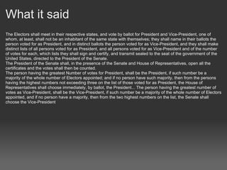 The 12th amendment | PPT