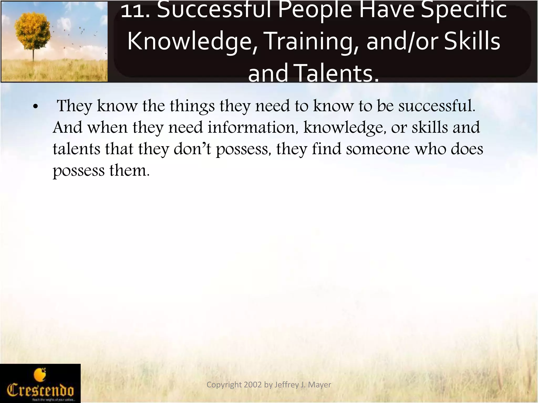 The 13 characteristics of successful people | PPTX