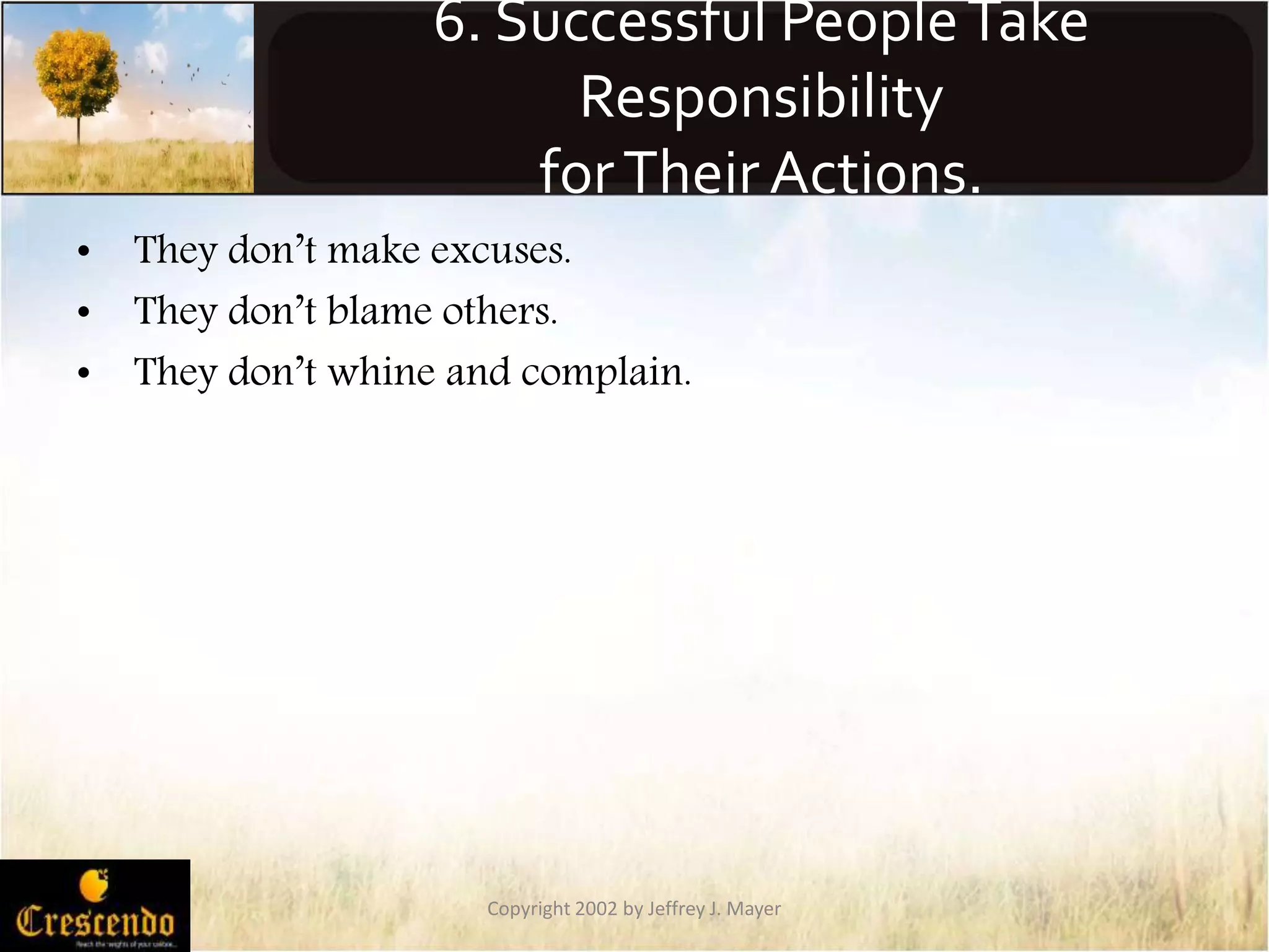 The 13 characteristics of successful people | PPTX